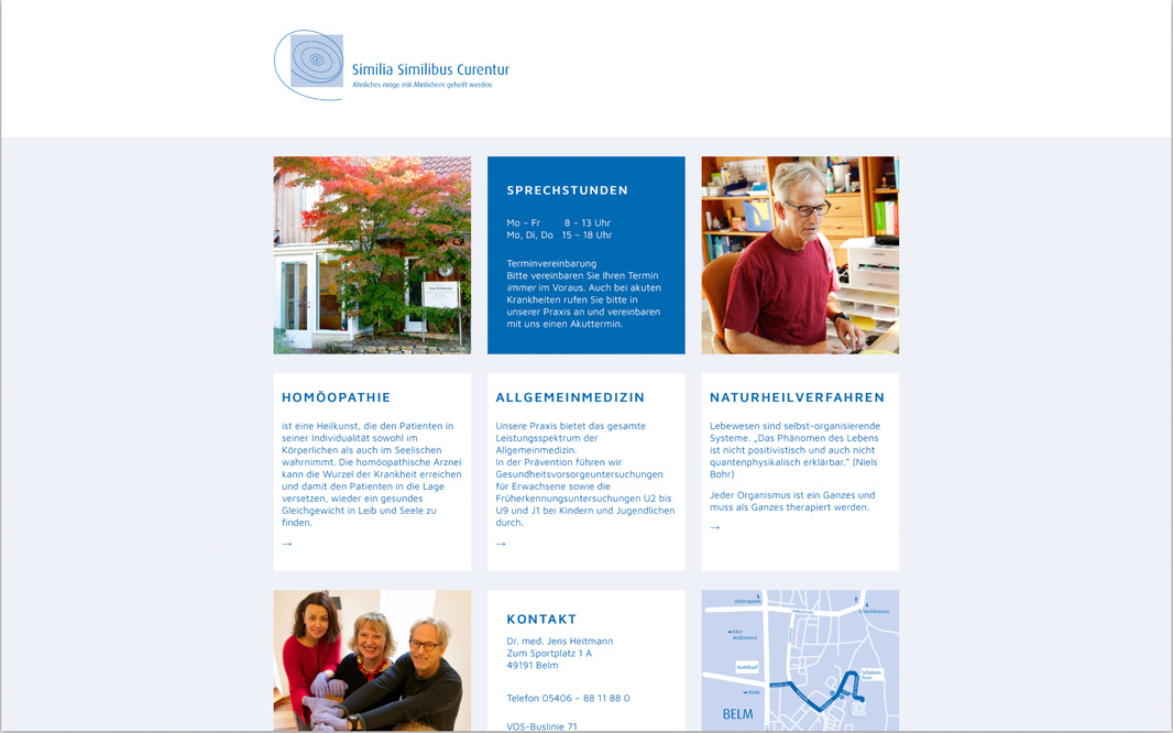 PRAXIS DR. HEITMANN - KLARTEXT grafikbüro – Werbeagentur aus Osnabrück